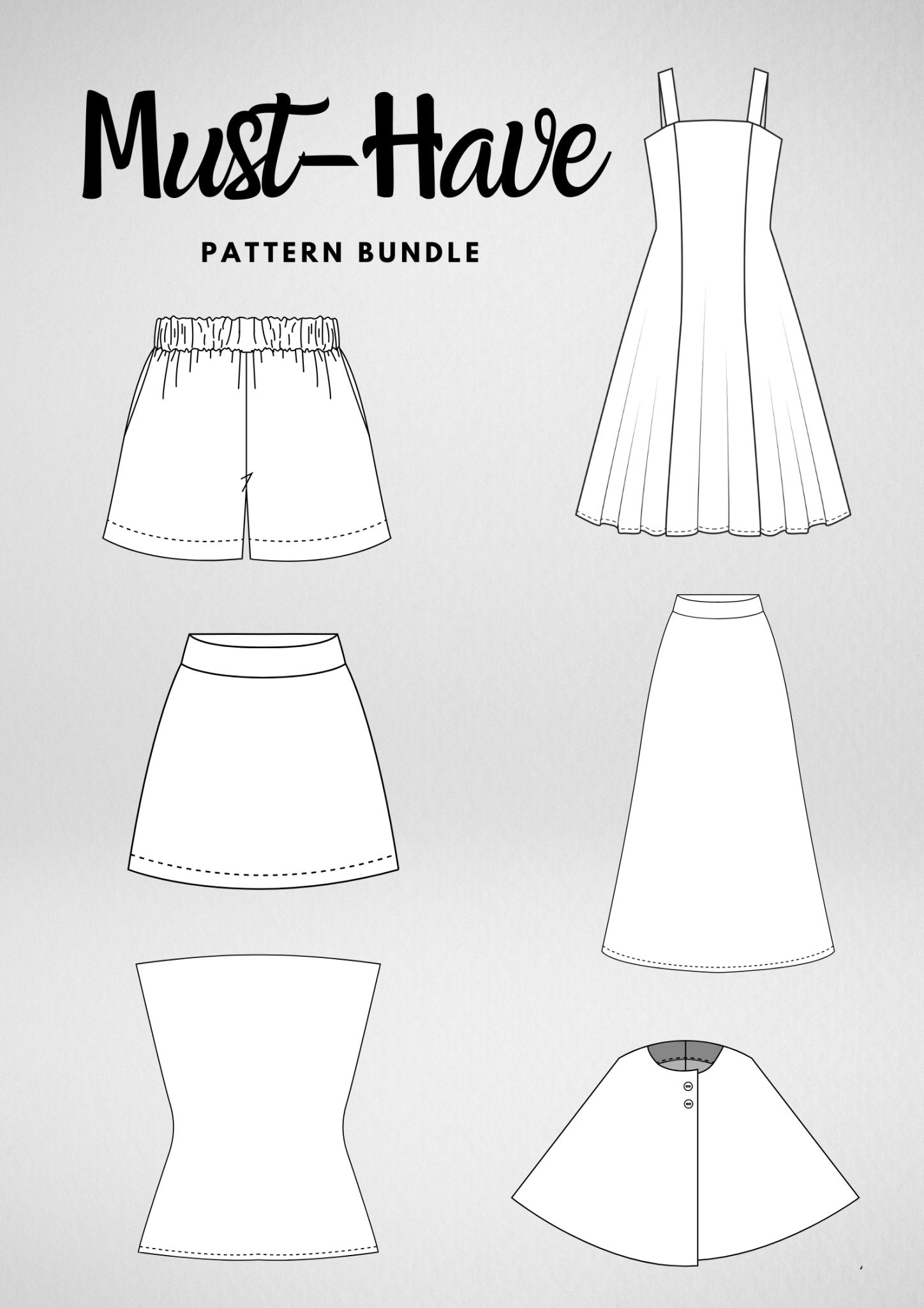 Must-Have Pattern Bundle [6 in 1] - Beginner Friendly Sewing Patterns